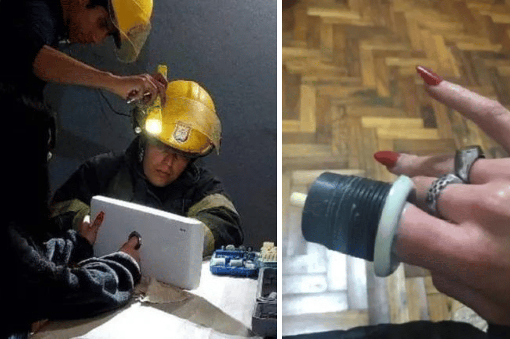 Fue al baño, quiso tirar la cadena y se le trabó el dedo: tuvo que ser ...