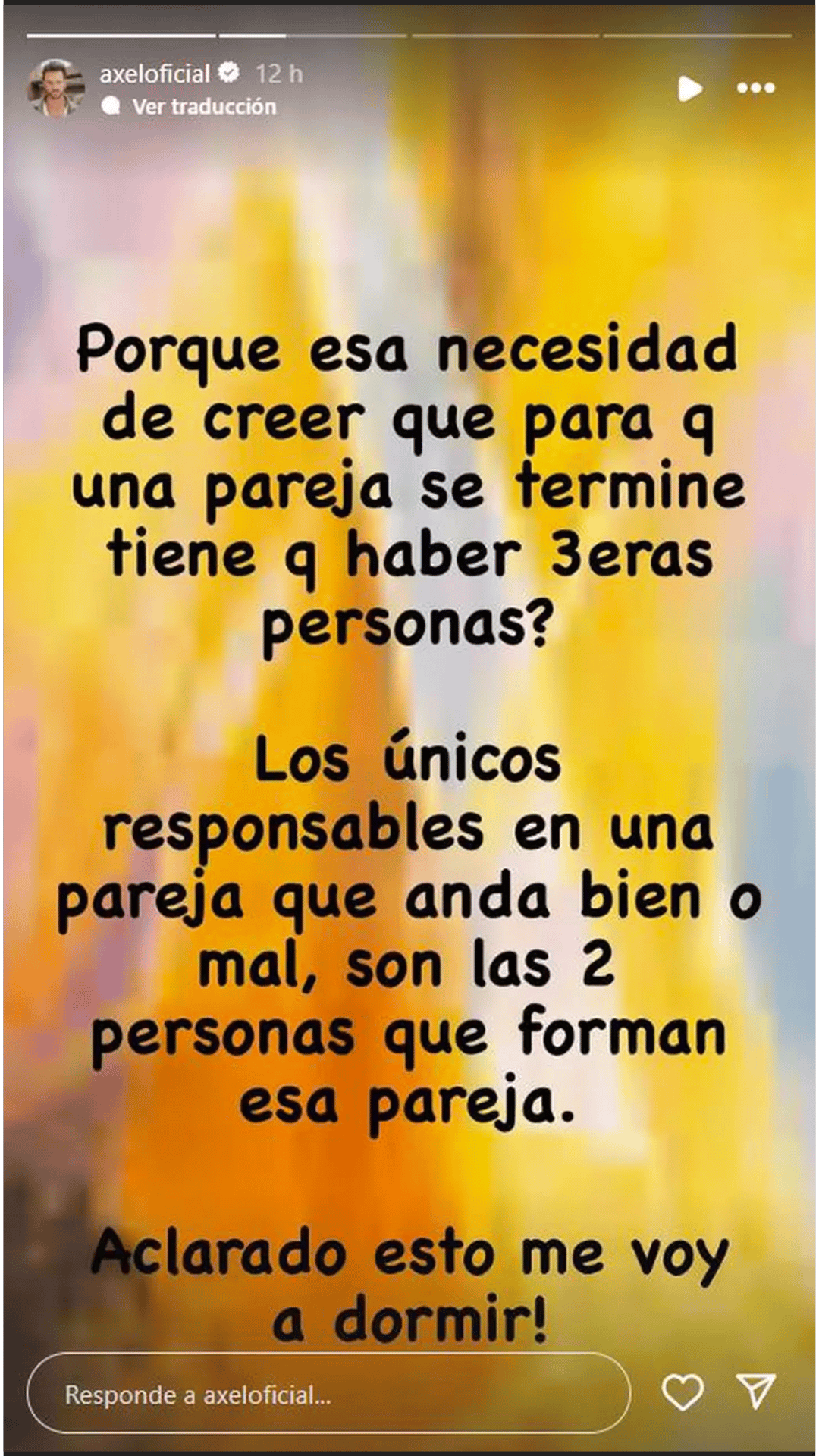 Axel hizo público su presente amoroso tras ser vinculado con una modelo ...