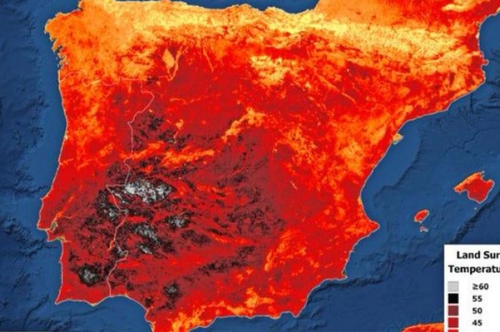 Alarmante mapa térmico de España – Notife