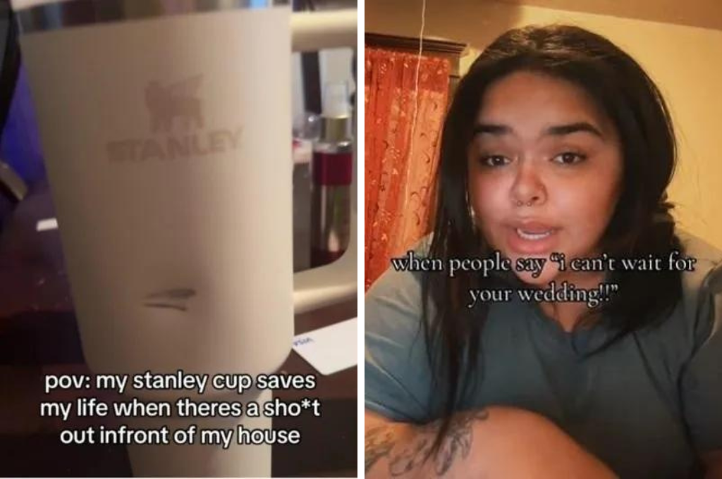 Es viral: su termo "le salvó la vida" durante un tiroteo frente de su ...