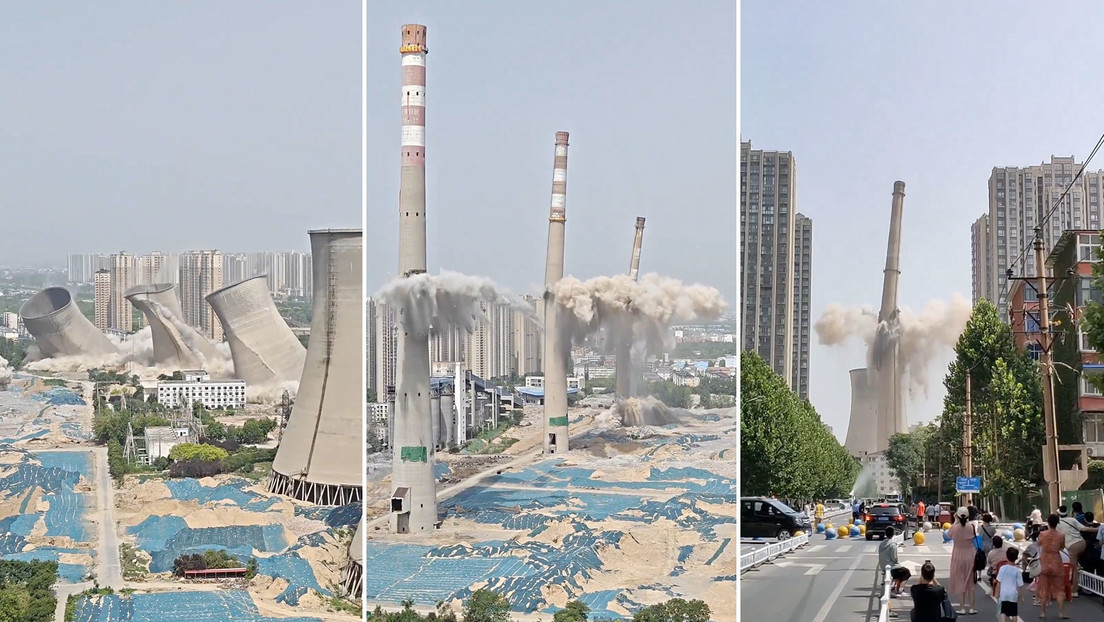 Video: mirá la espectacular demolición de una histórica central ...