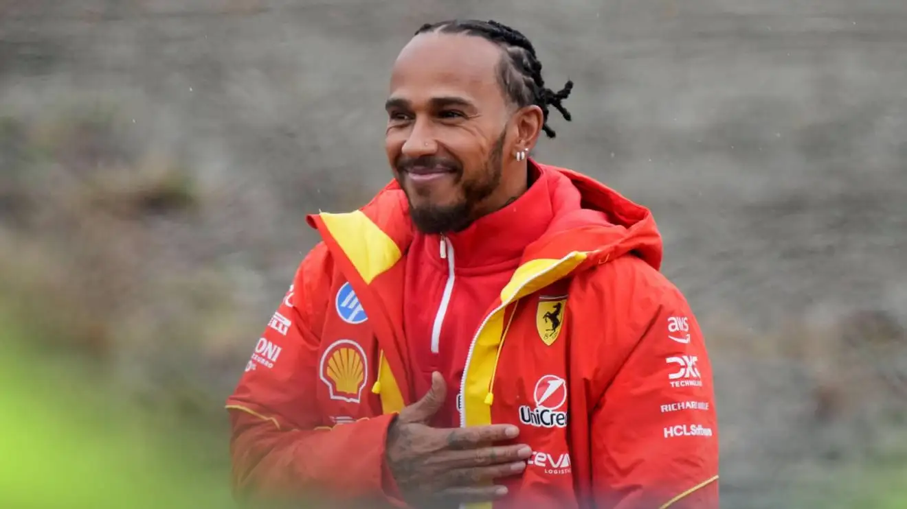 Hamilton probó la Ferrari por primera vez: “No puedo estar más feliz de ...