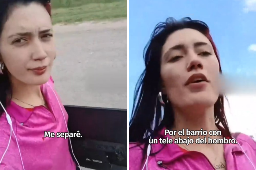 Se separó de su novio y se llevó la tele: la reacción se volvió viral ...
