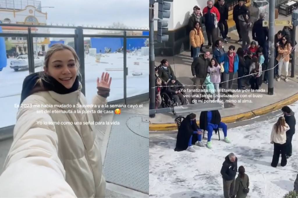 Una actriz grabó cómo filmaban El Eternauta frente a su casa y ...